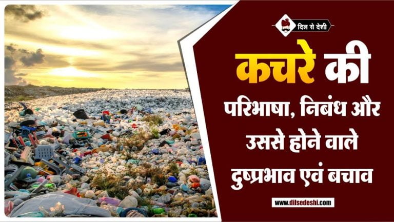 कचरे से होने वाले दुष्प्रभाव पर निबंध | Essay on Garbage Free India